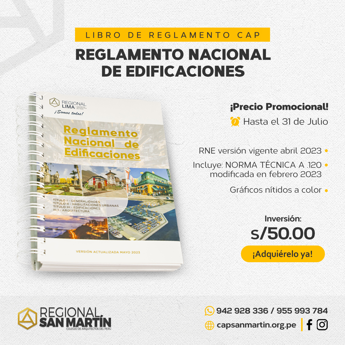 REGLAMENTO NACIONAL DE EDIFICACIONES - Colegio de Arquitectos del Perú - Región San Martín