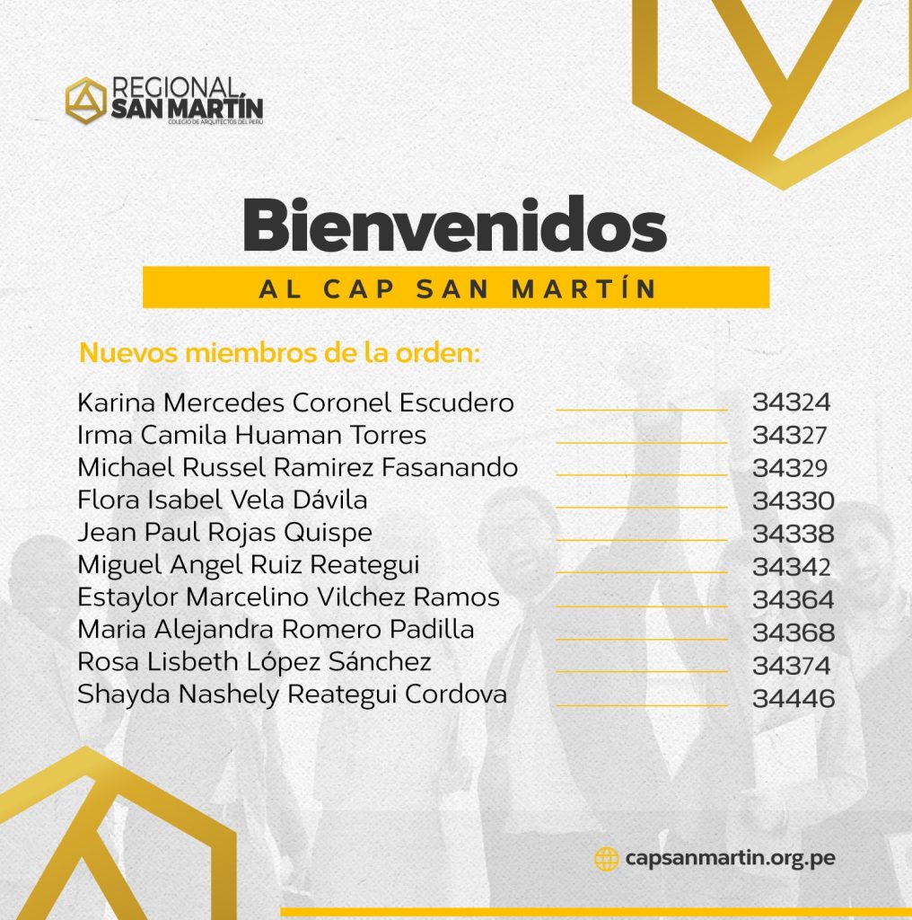 LISTA DE HABILITADOS MES DE JULIO 2025 - Colegio de Arquitectos del ...