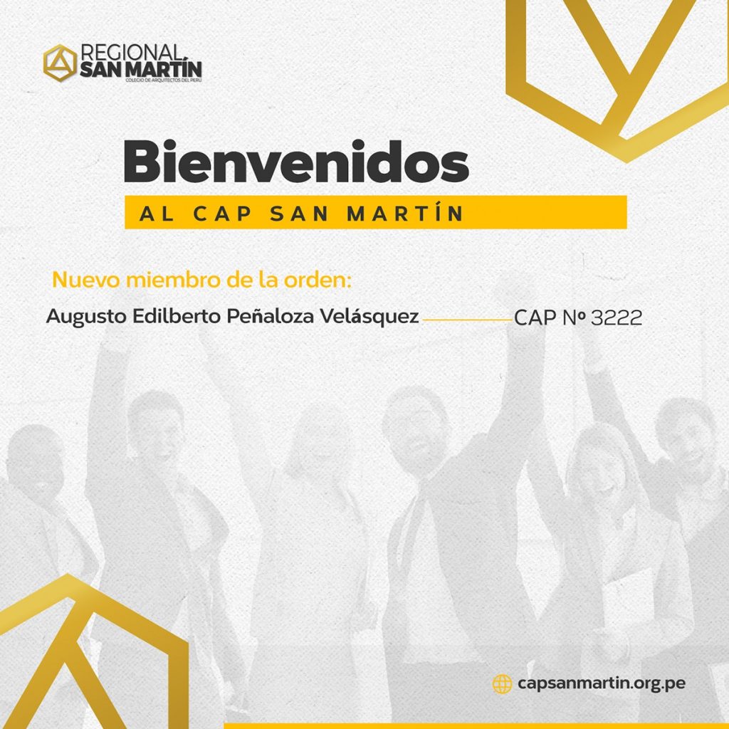 ¡BIENVENIDO AL CAP SAN MARTIN! - Colegio de Arquitectos del Perú ...